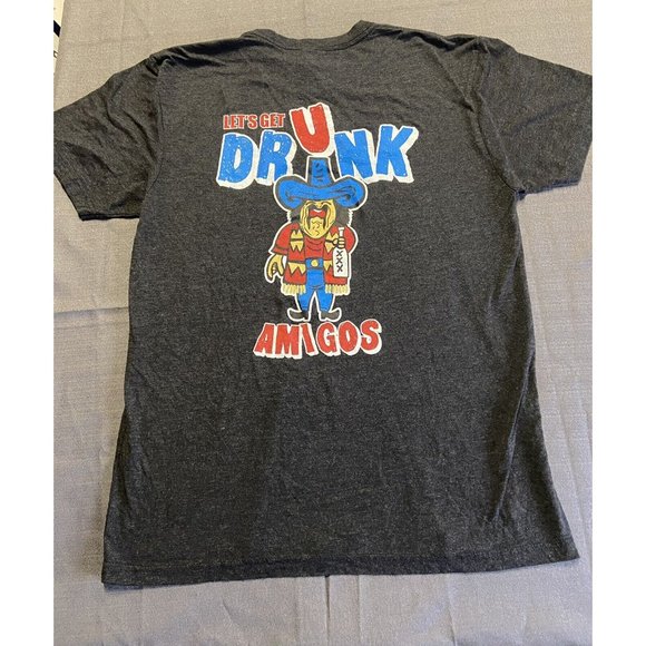 Next Level Apparel | Shirts | Tlaloc Get You Drunk Gray Graphic Crew ...